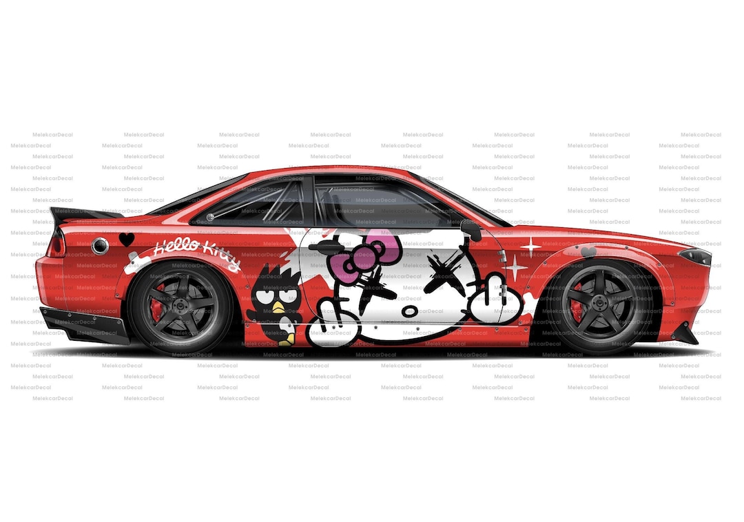 Hello Kitty Car Decal: Comics Character Vinyl Livery - Etsy