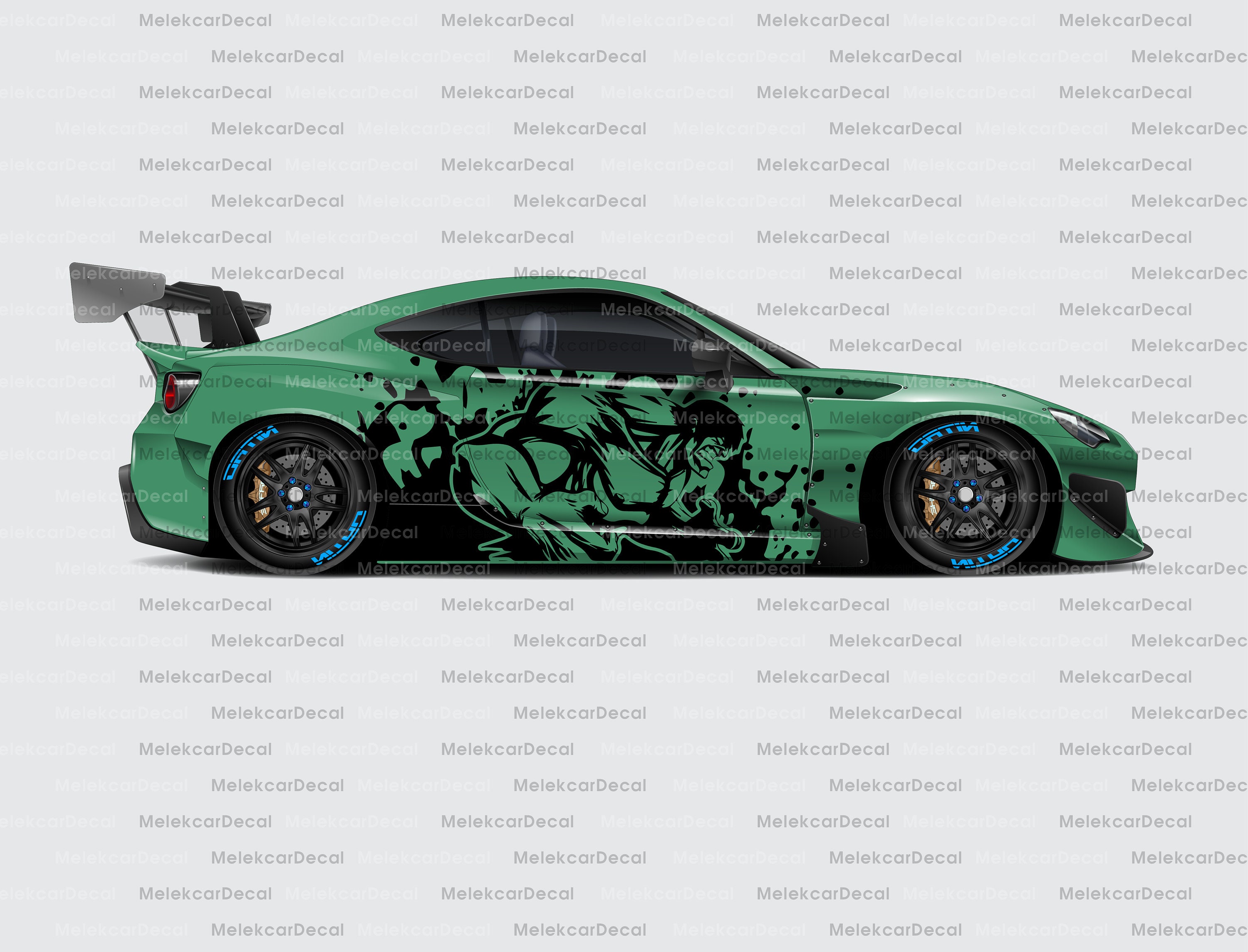 2x HULK Car Decal, Car Sport Car Any Racing Splash, Large Car Decal ...