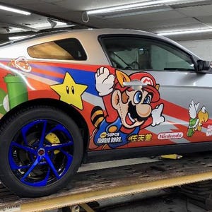 Super Mario Car Wrap: Full Color Vinyl Graphics Decal - Etsy