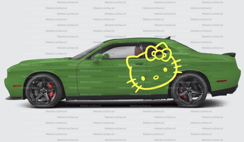 Hello Kitty Car Decals: Vinyl Comics Character Wrap | BOTH SIDE - Etsy