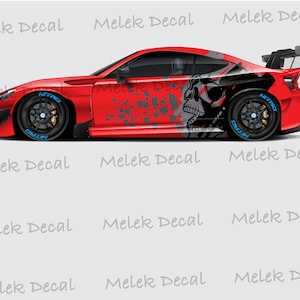 Skull, Skeleton Design Car Wrap, Large Wrap Car Design. INCLUDES BOTH ...