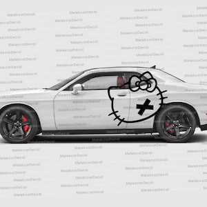 Hello Kitty Car Decals: Comic Character Vinyl Wrap - Both Sides - Etsy