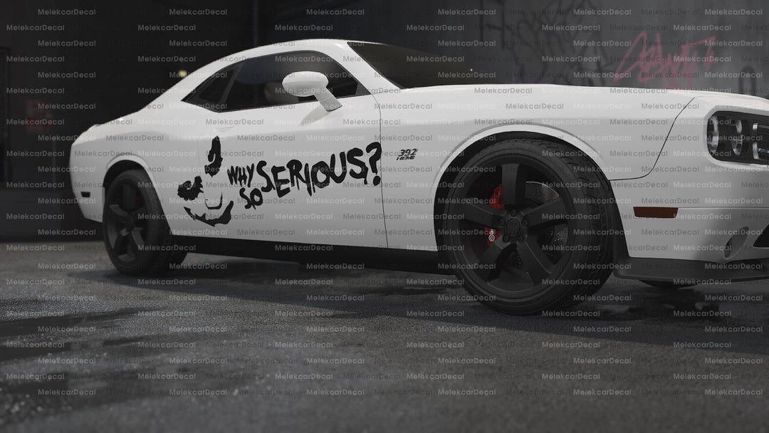 Why so Serious Joker Decal Set: Driver & Passenger Side Car Graphics - Etsy