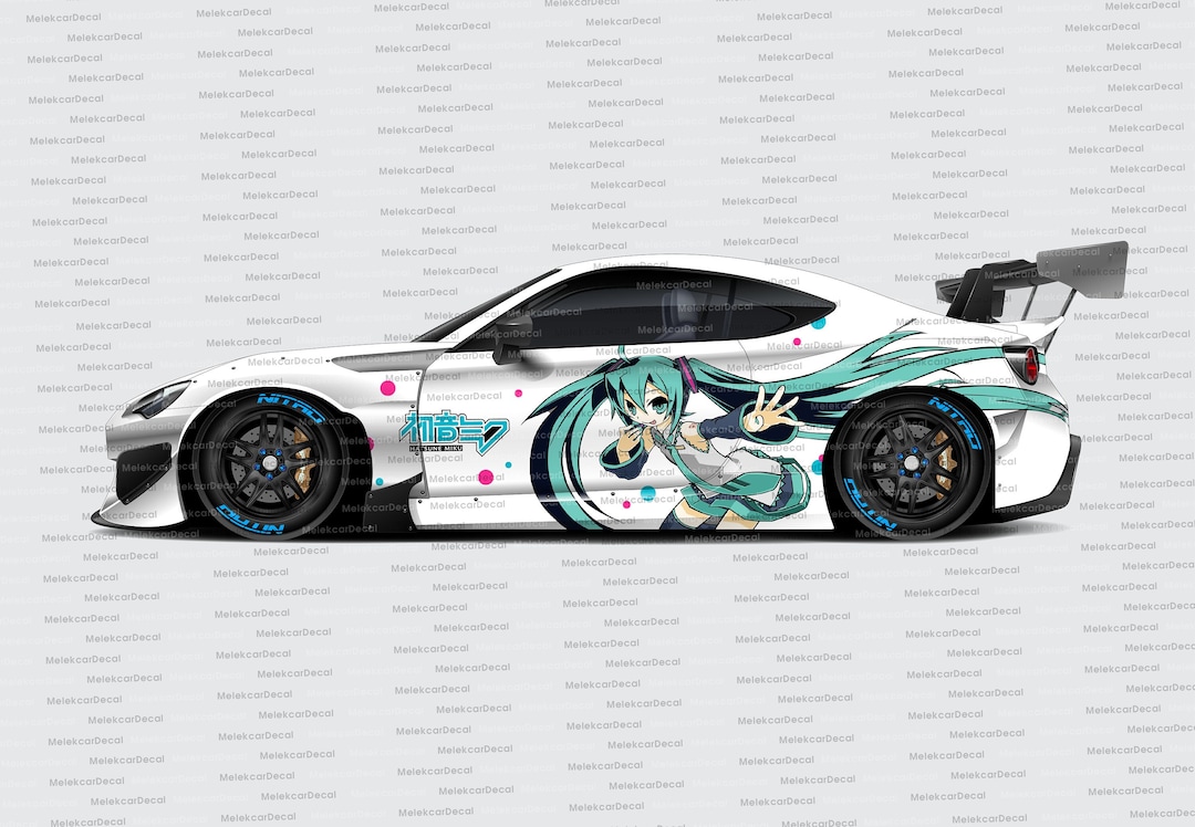 Hatsune Miku, Car Livery, Cast Vinyl Wrap, Universal Size, Car Wrap ...