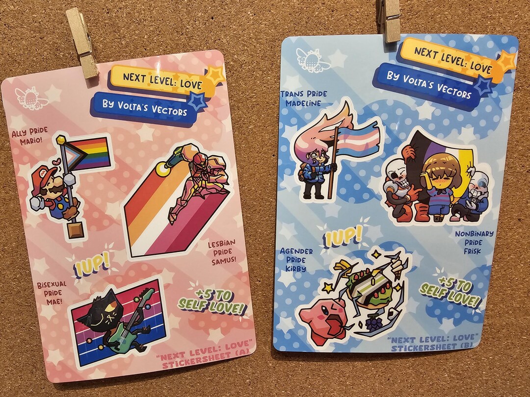 Pride next Level: Love Sticker Sheets - Etsy