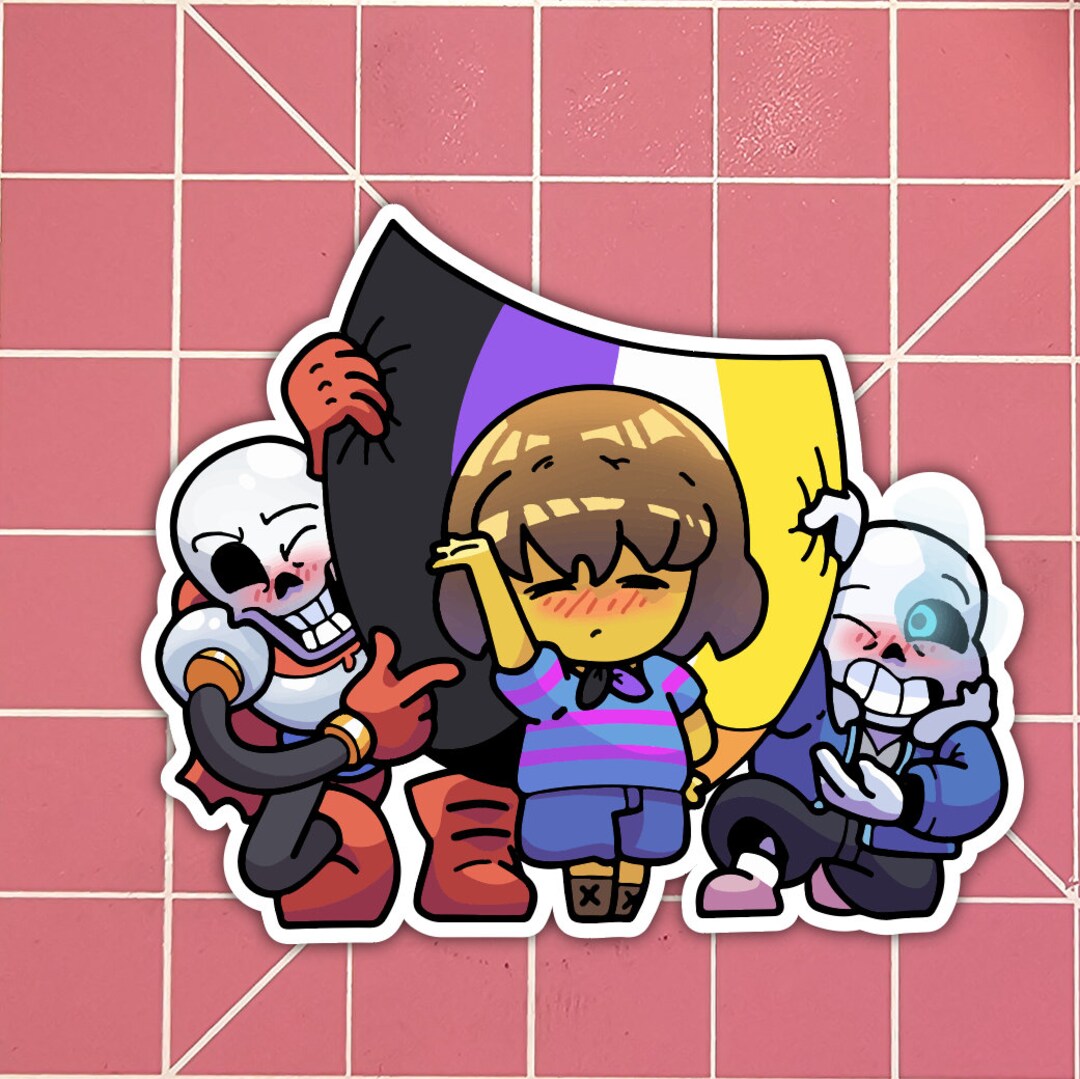 Frisk ENBY Pride Sticker - Etsy