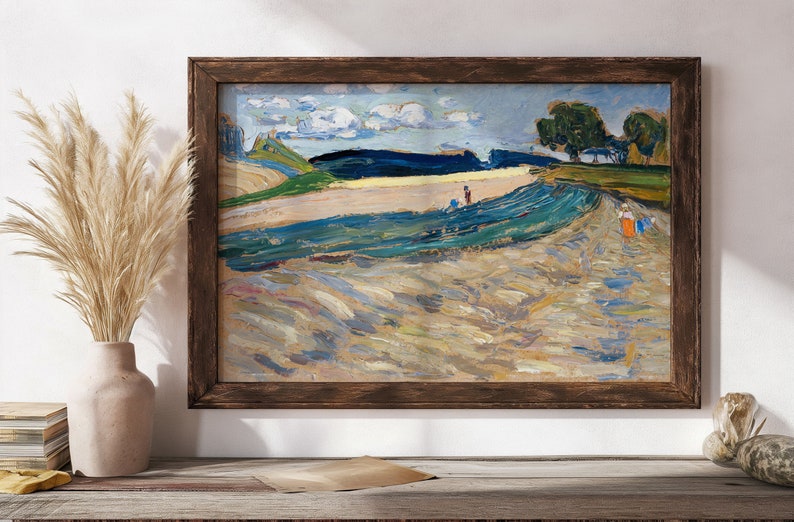 Kandinsky Yellow Field Painting, Vintage Art Print, Canvas Print Wall ...