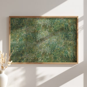 Claude Monet Green Field Painting, Vintage Art Print, Canvas Print Wall ...