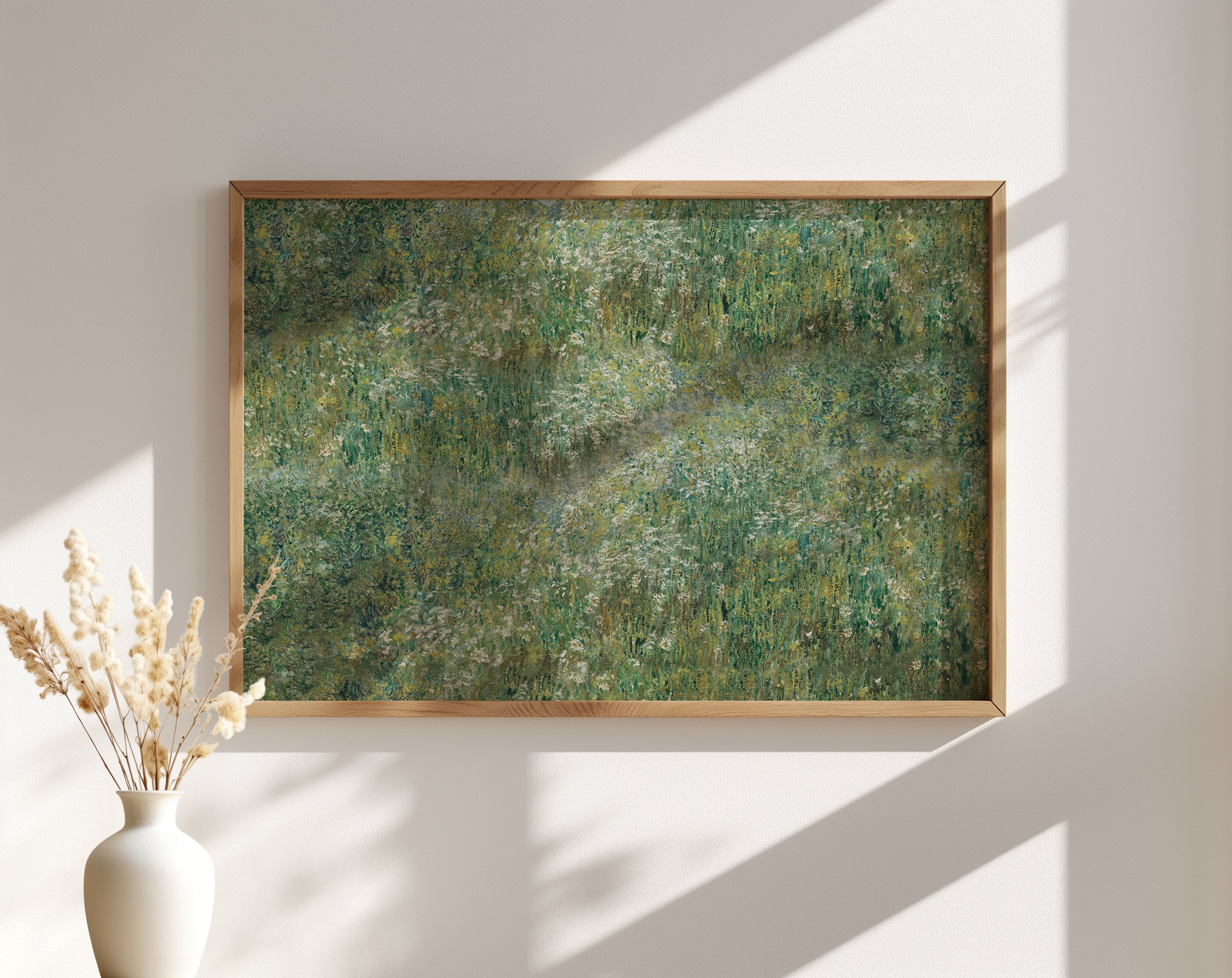Claude Monet Green Field Painting, Vintage Art Print, Canvas Print Wall ...