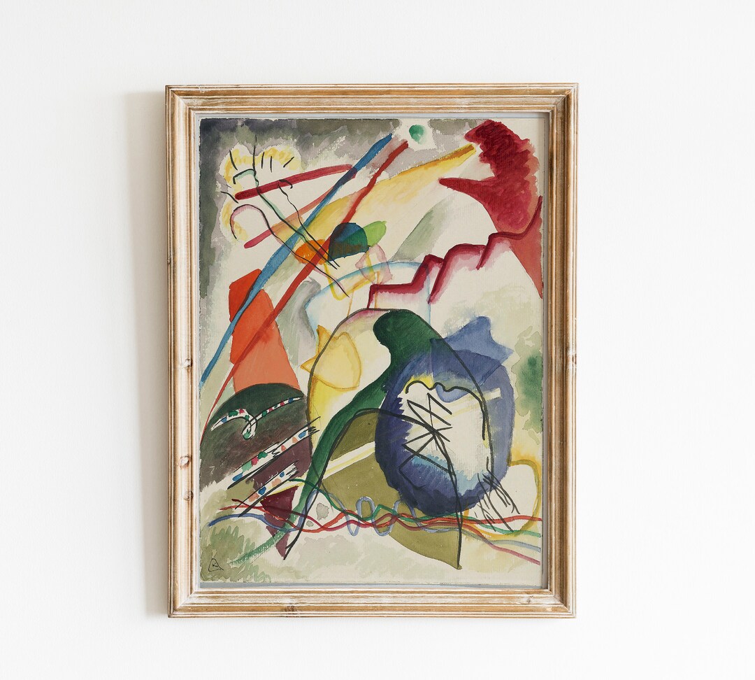 Picture With White Border, Wassily Kandinsky, Vintage Art Prints ...