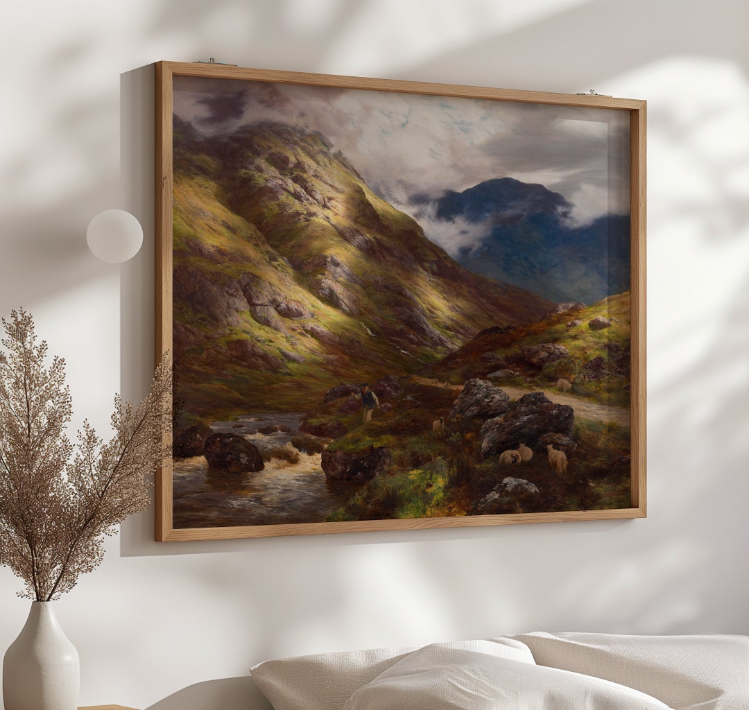 Wandering Shadows Vintage Painting, Vintage Art Print, Canvas Print ...