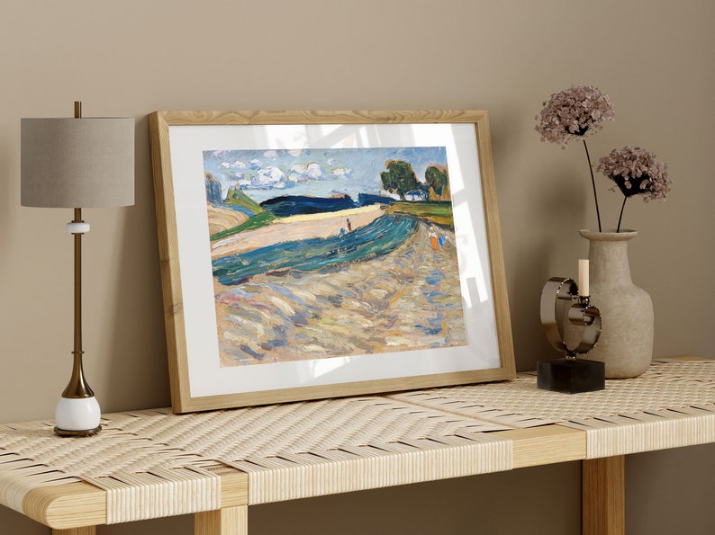 Kandinsky Yellow Field Painting, Vintage Art Print, Canvas Print Wall ...