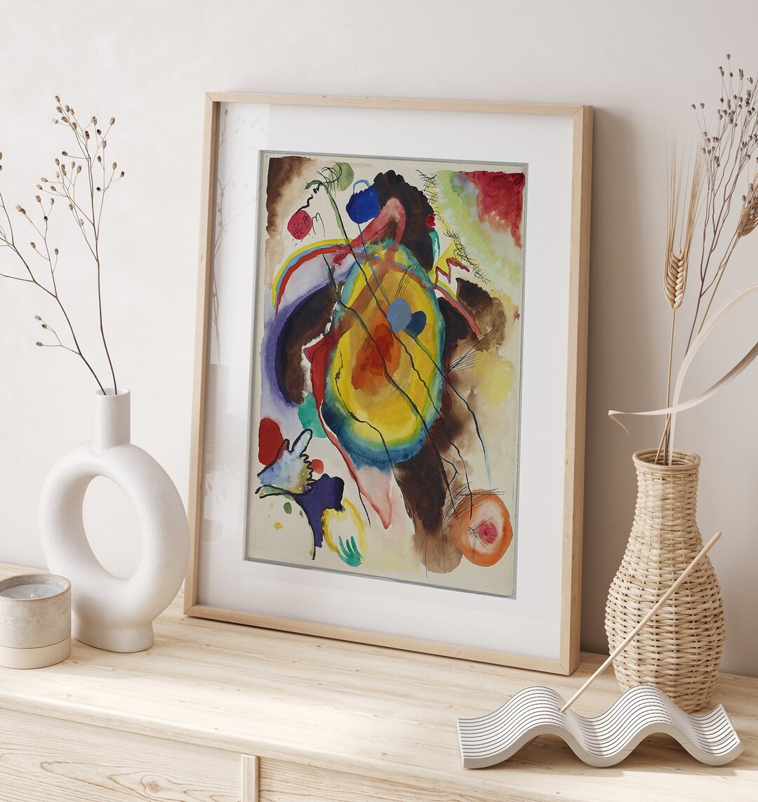 Rainbow Composition Wassily Kandinsky, Vintage Art Prints, Canvas Print ...