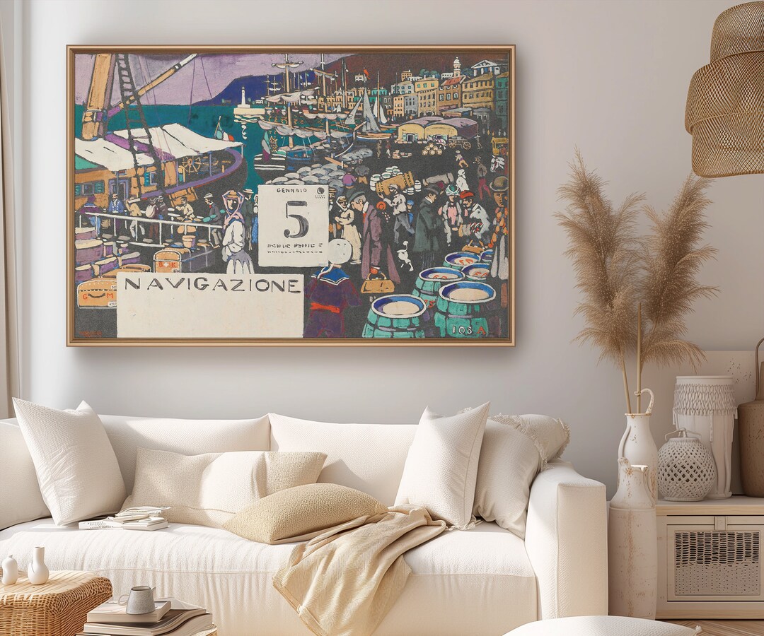 Wassily Kandinsky Ship Poster, Abstract Art Print, Canvas Print Wall ...