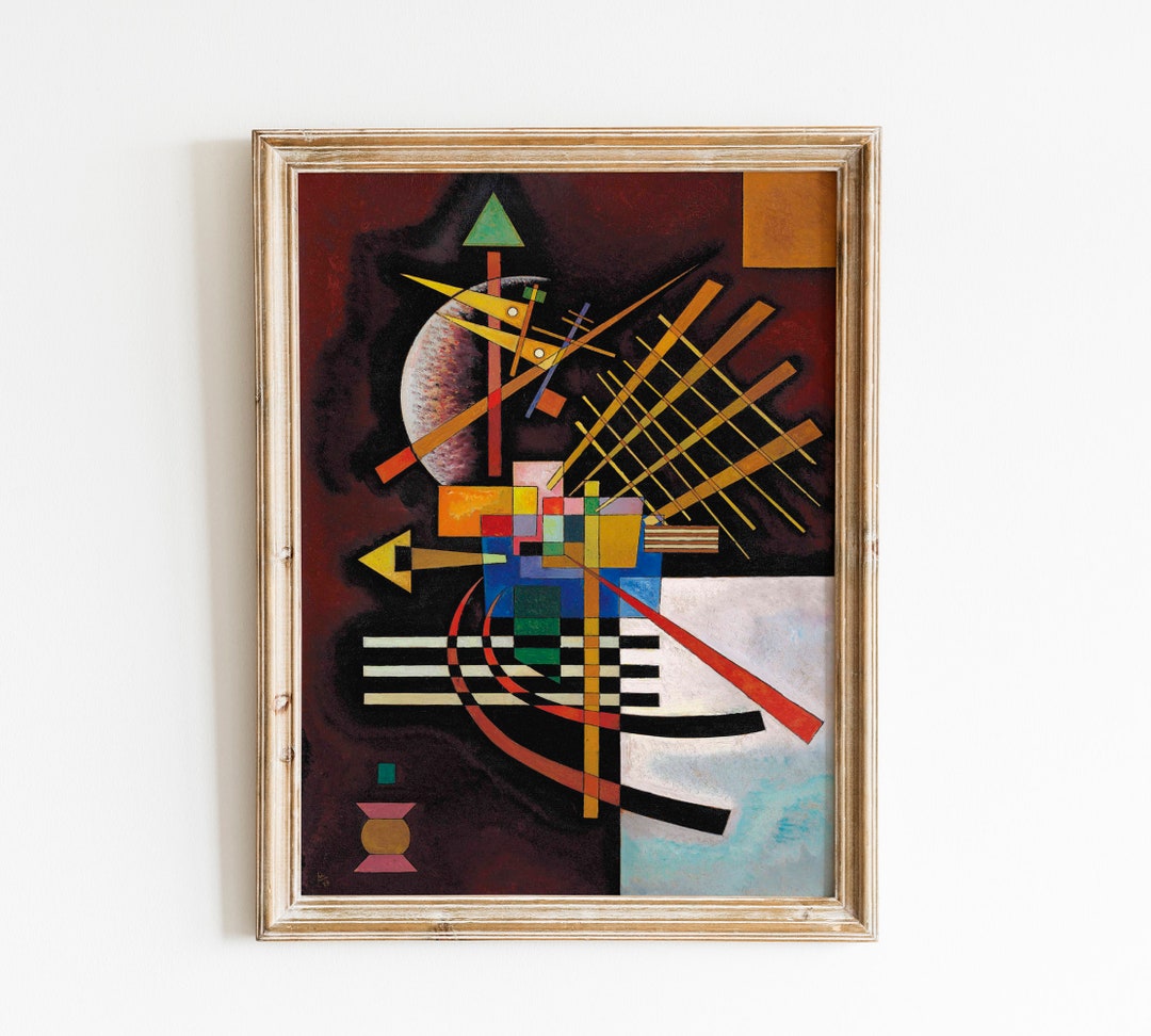 Top and Left Wassily Kandinsky, Vintage Art Prints, Canvas Print Wall ...
