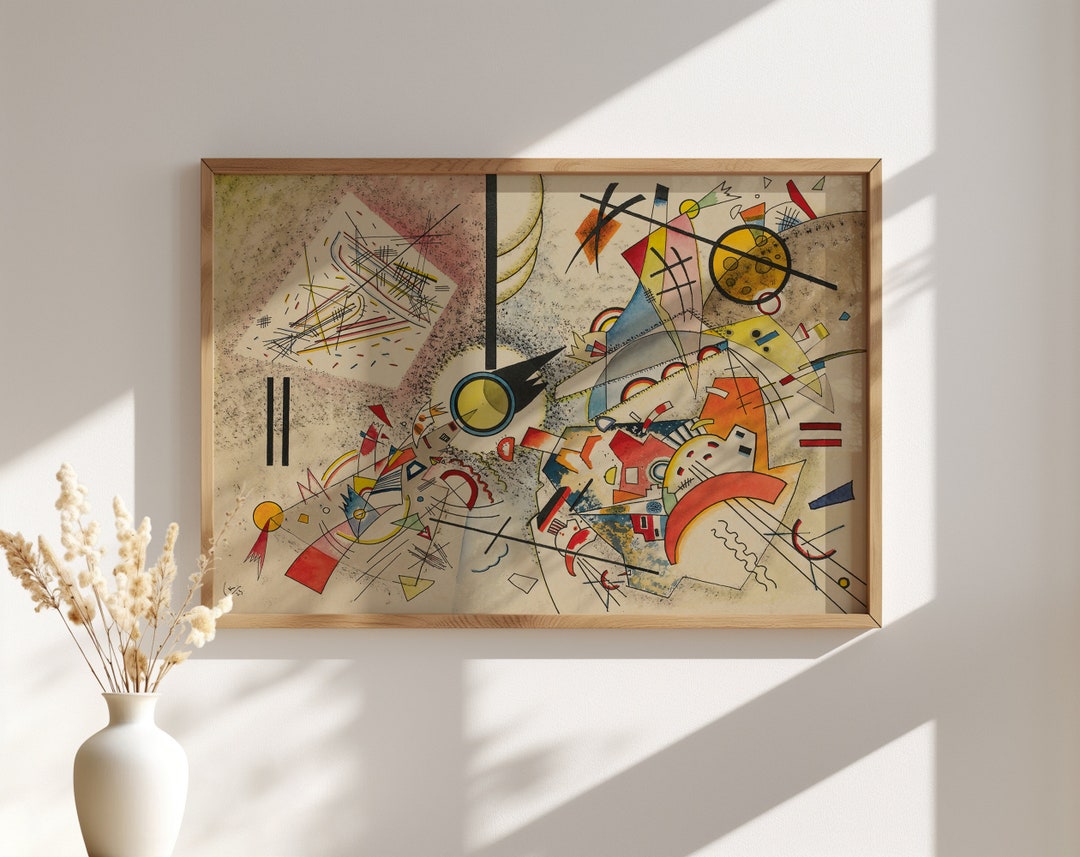Kandinsky Abstract Painting, Vintage Art Print, Canvas Print Wall Art ...