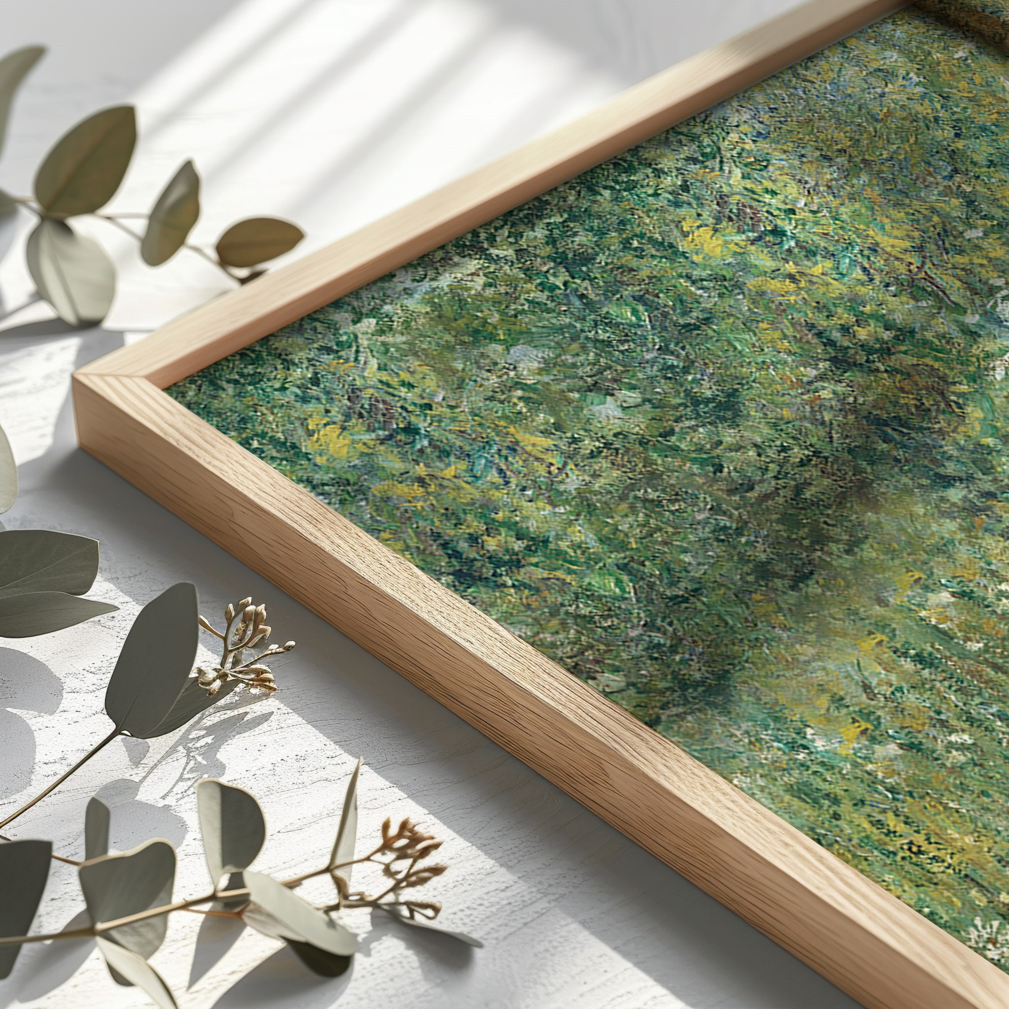 Claude Monet Green Field Painting, Vintage Art Print, Canvas Print Wall ...