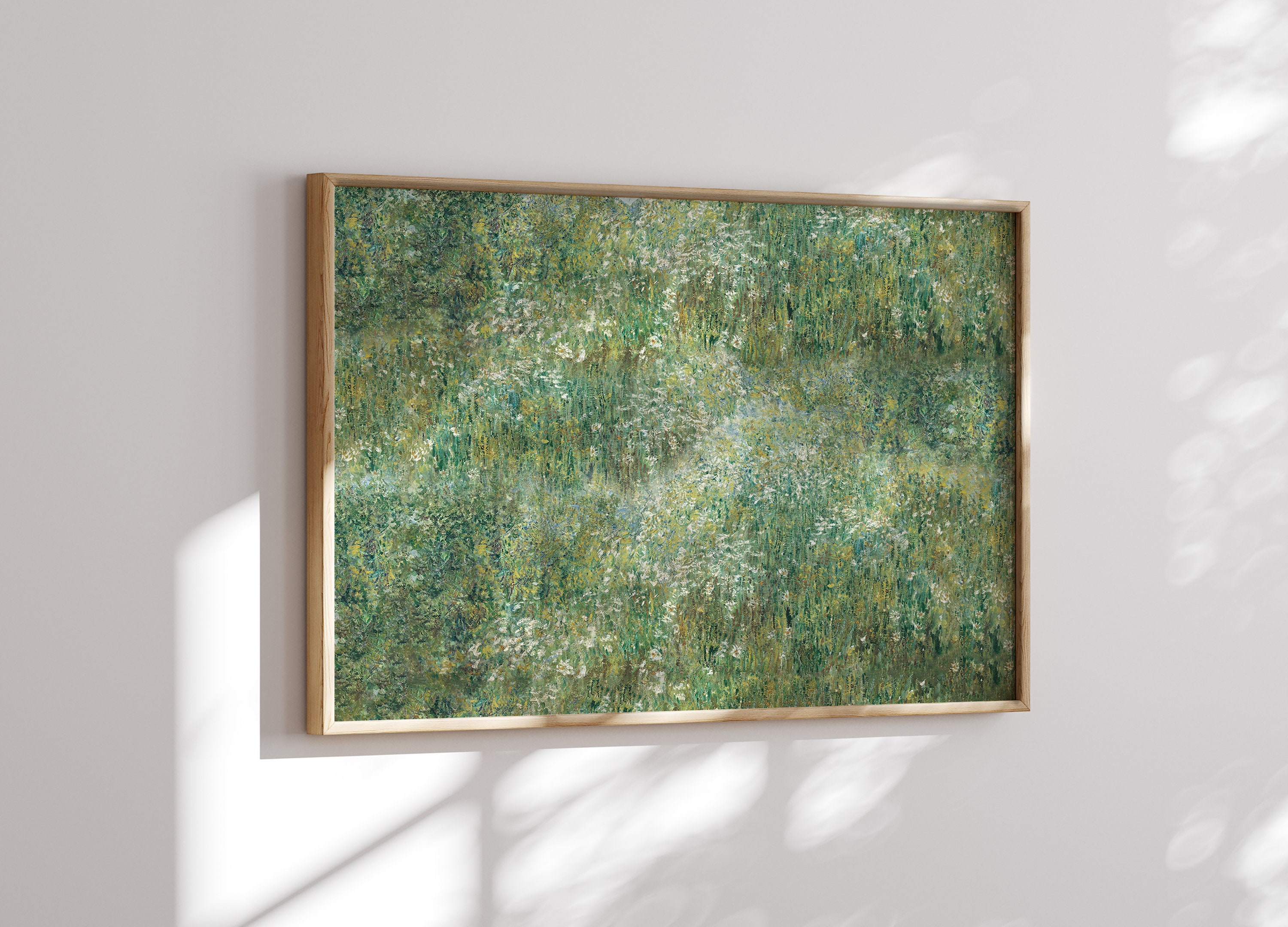 Claude Monet Green Field Painting, Vintage Art Print, Canvas Print Wall ...