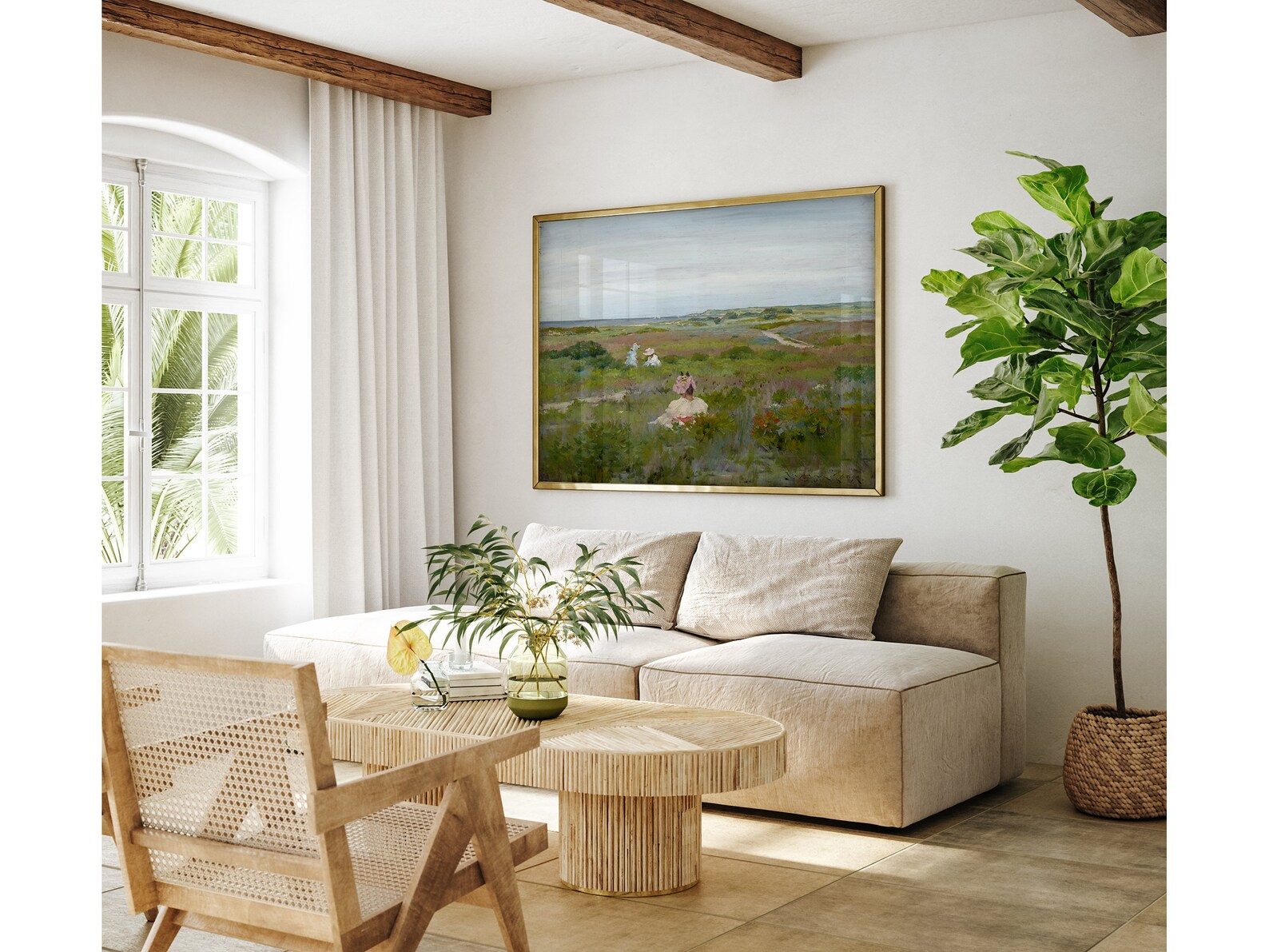 Long Island Vintage Painting, Vintage Art Print, Canvas Print Wall Art ...