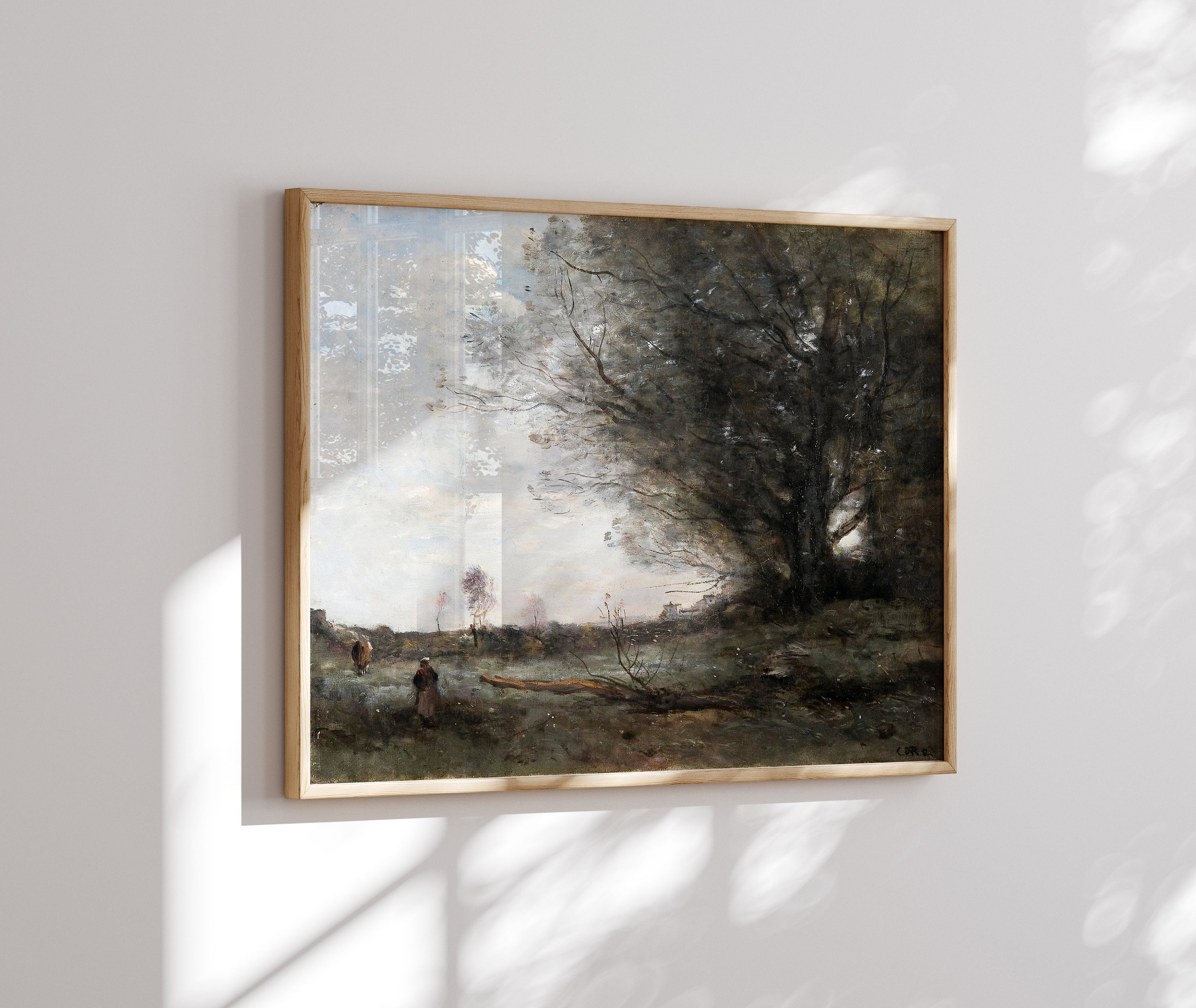 The Beech Tree Painting, Vintage Art Print, Canvas Print Wall Art ...