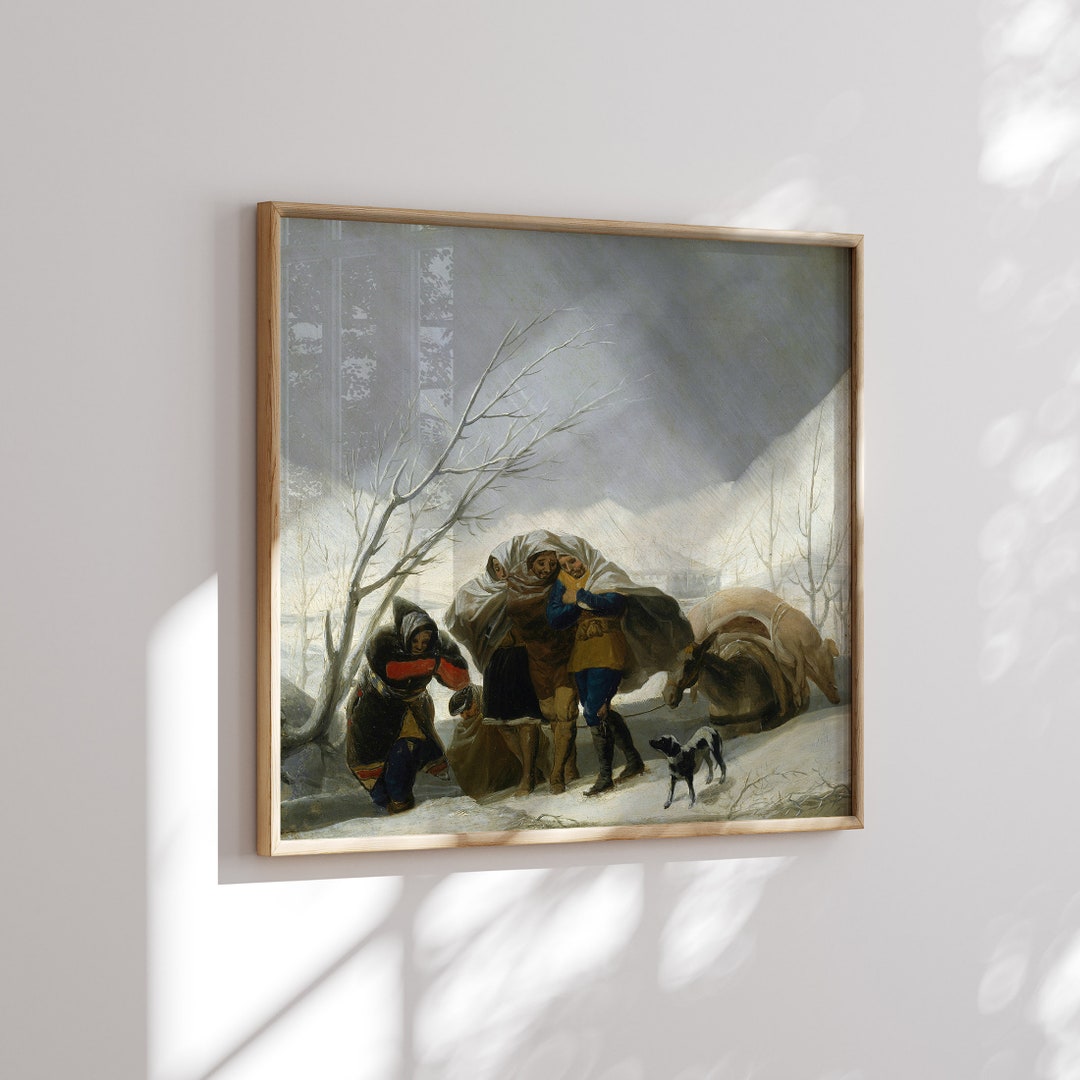 Francisco De Goya - Winter Scene, Canvas Print Wall Art, Vintage Art ...