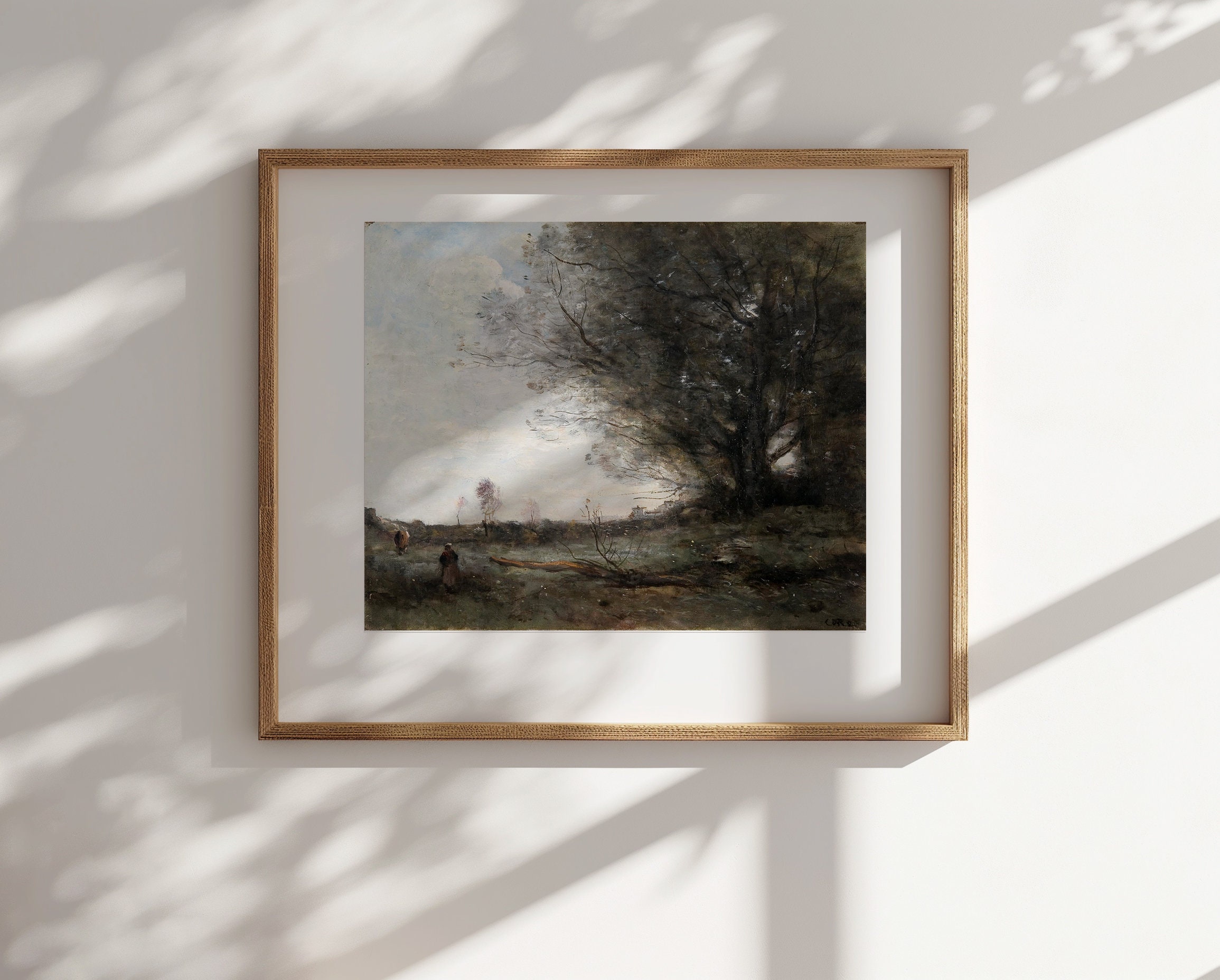 The Beech Tree Painting, Vintage Art Print, Canvas Print Wall Art ...