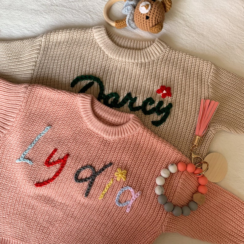 Fast Shipping! Custom Baby Sweaters, Embroidered Sweaters for Babies ...