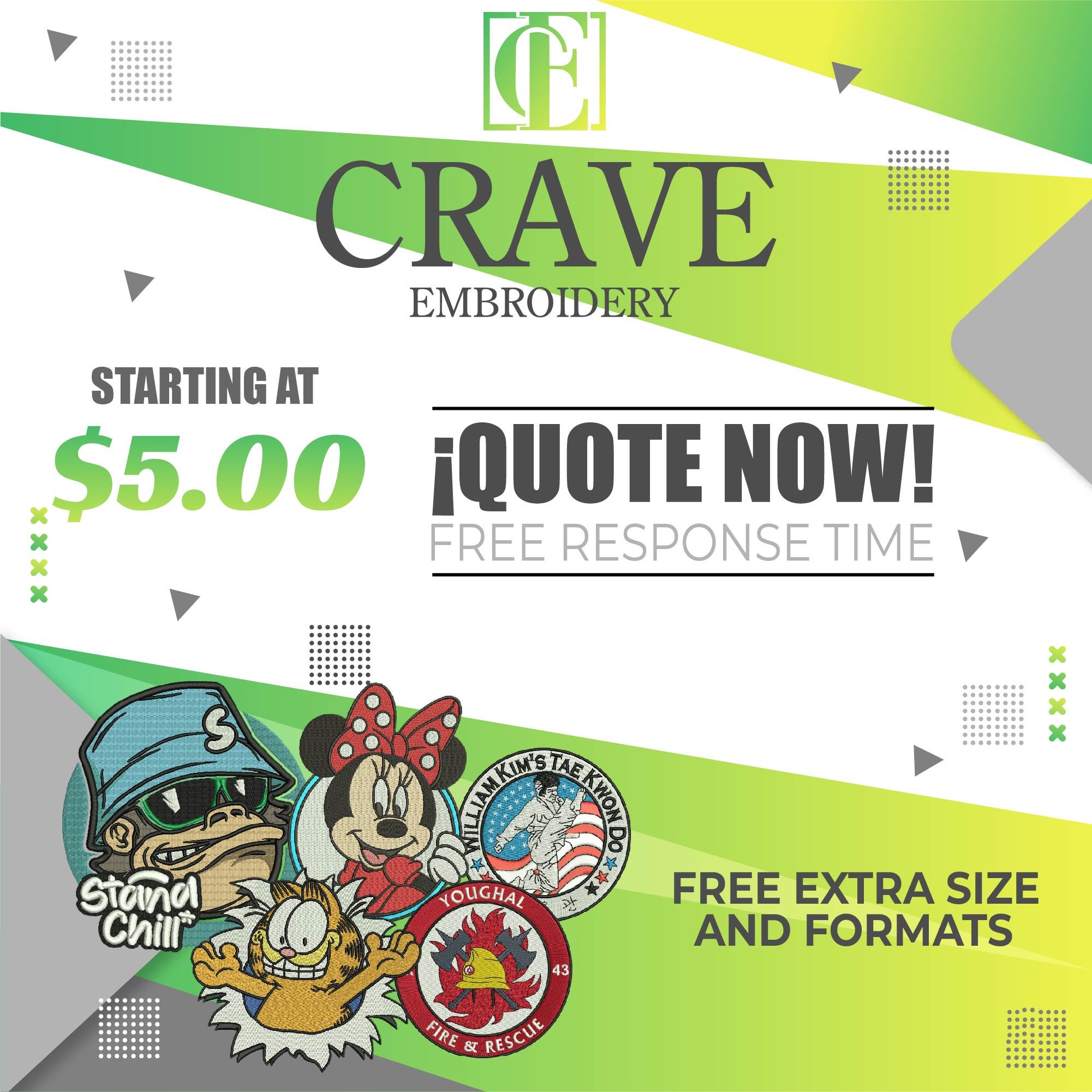 Custom Embroidery, Embroidery Designs, Custom Logo Design, Embroidery ...