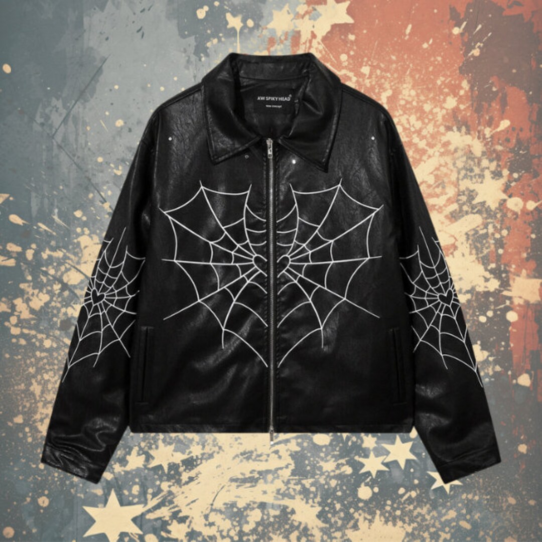 Winter Warm Jacket Leather Zip Up, Alt Clothing, Oversized Clothing ...