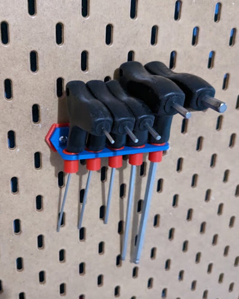 Tool Mount 5 Hole FREE SHIPPING IKEA Skadis Locking Pegboard - Etsy
