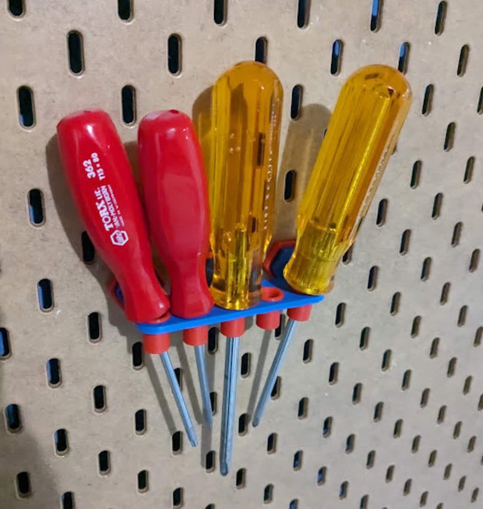 Tool Mount 5 Hole FREE SHIPPING IKEA Skadis Locking Pegboard - Etsy