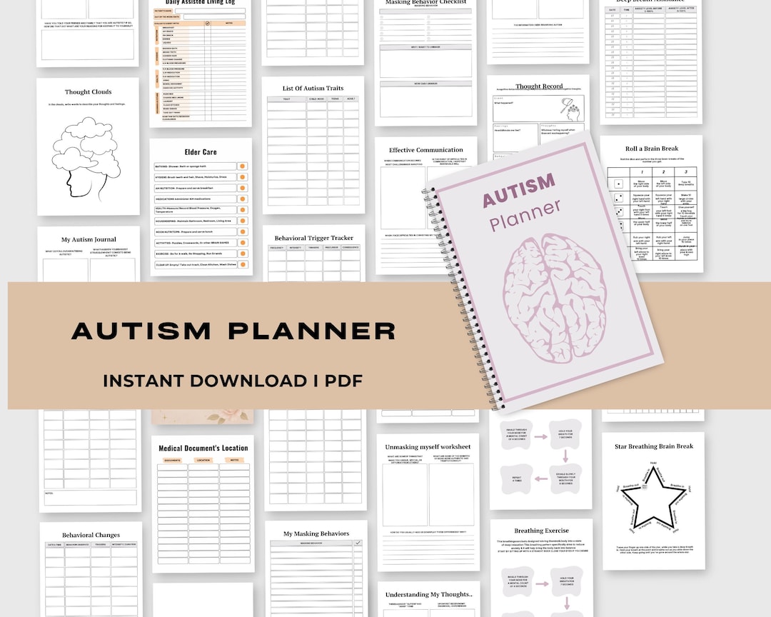 Autism Care Binder, Autism Planner Printable, Special Needs Child ...