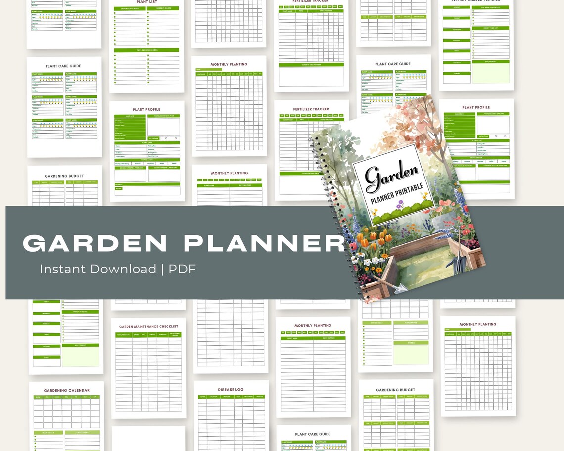 Garden Planner Printable, Gardening Log, Garden Journal, Gardening ...