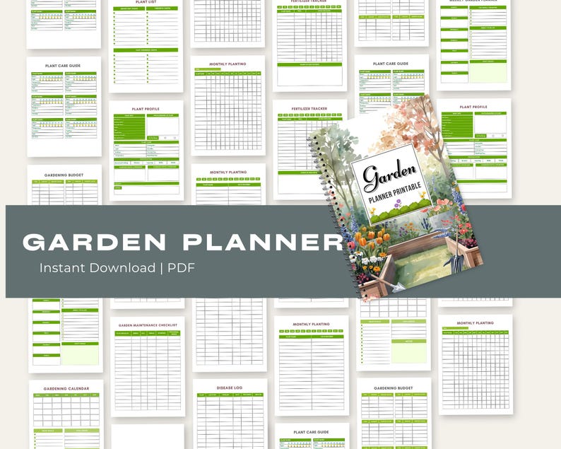 Garden Planner Printable, Gardening Log, Garden Journal, Gardening ...