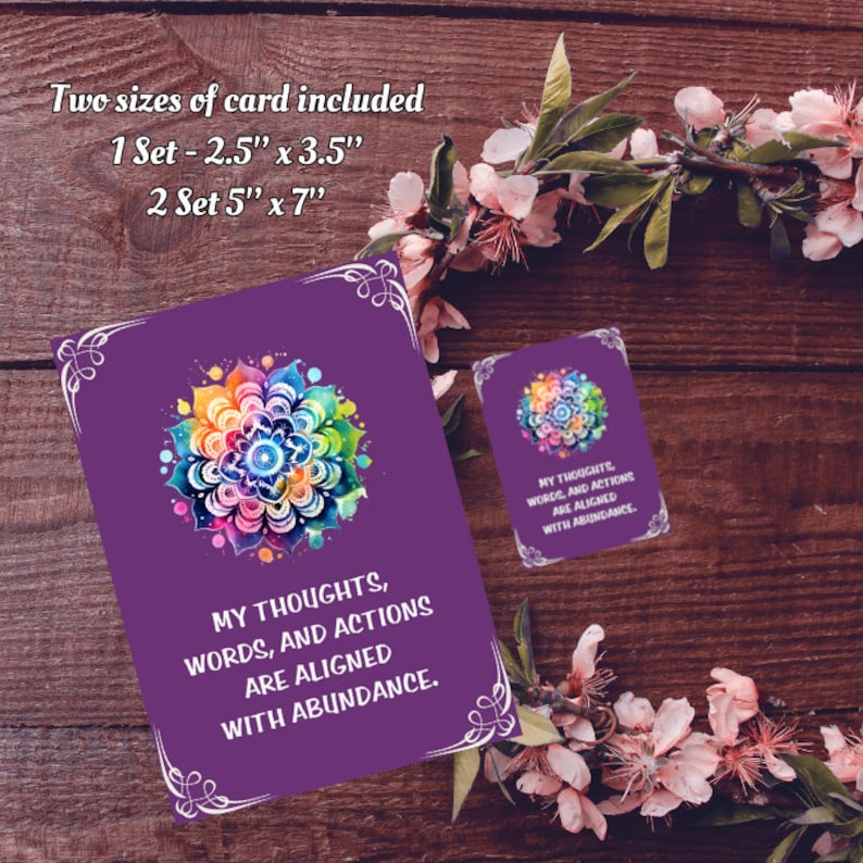 Printable Mandala Abundance Cards| Digital Download| PDF | Financial ...