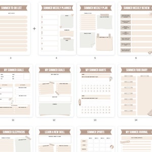 Kids Summer Planner | Printable Summer Bucket List & Activity Checklist ...