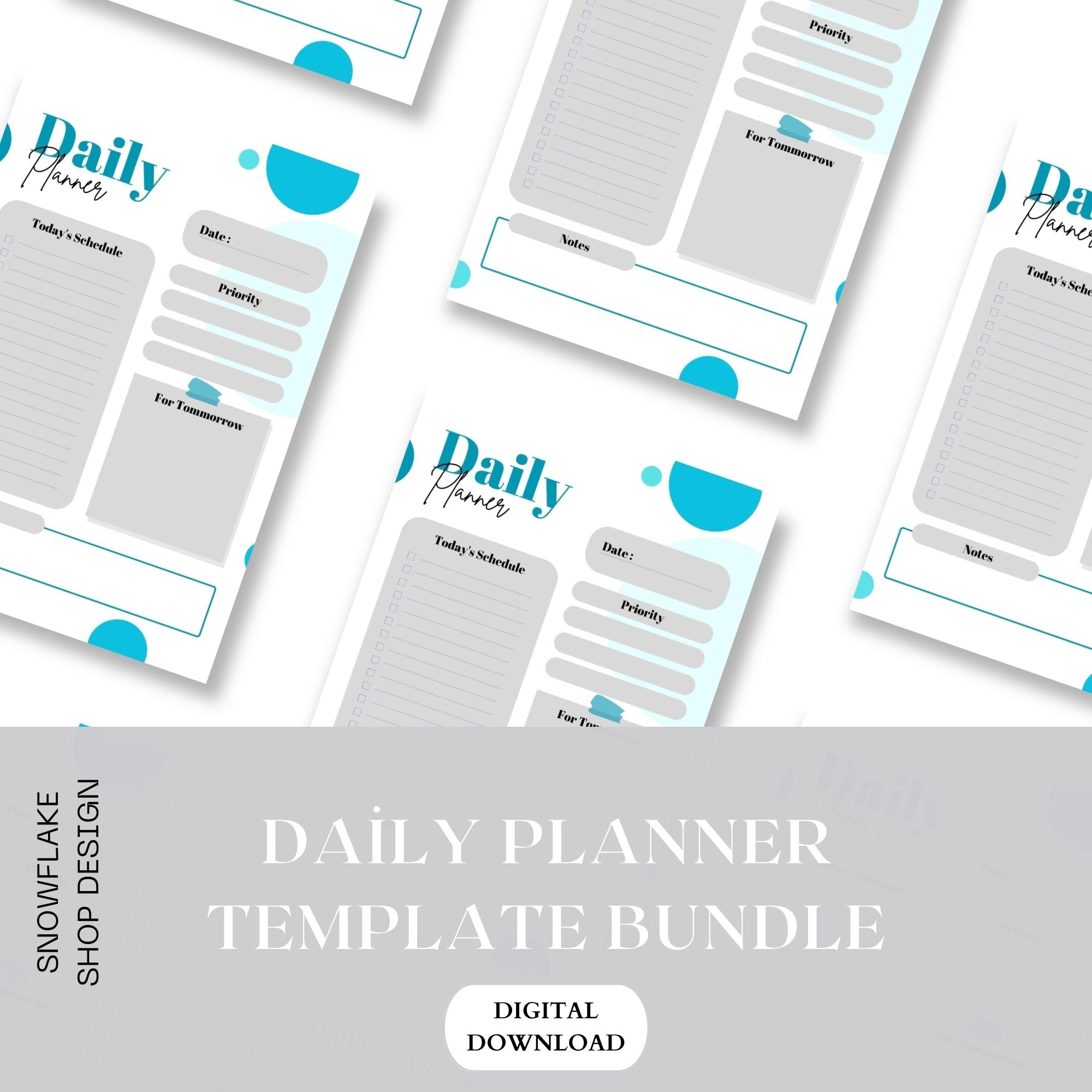 Digital Daily Planner/ Digital Planner Undated/ Goodnotes Planner/ iPad ...