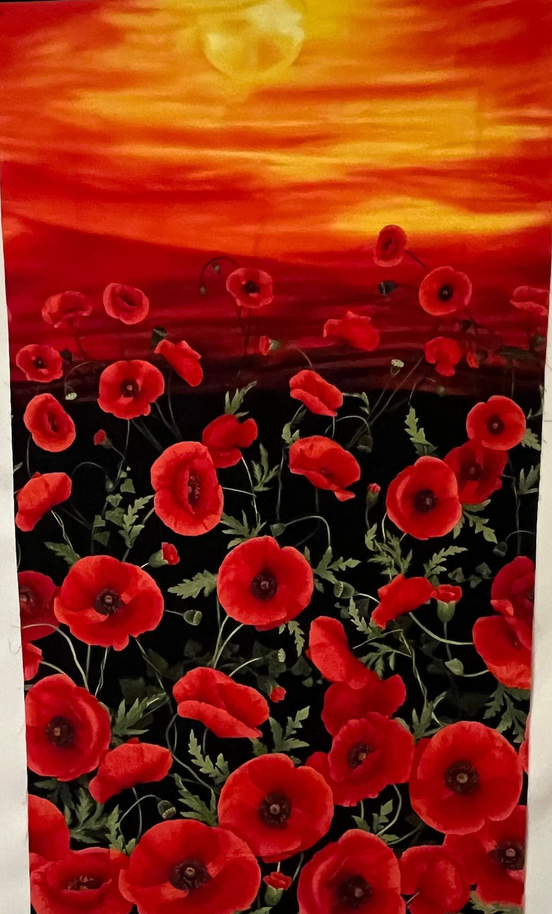 Quilt Panel sunset Poppies by Timeless Treasures 24 X 42 100% Cotton - Etsy
