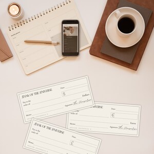 Editable Money Manifestation Cheque, Financial Abundance Check, Law of ...