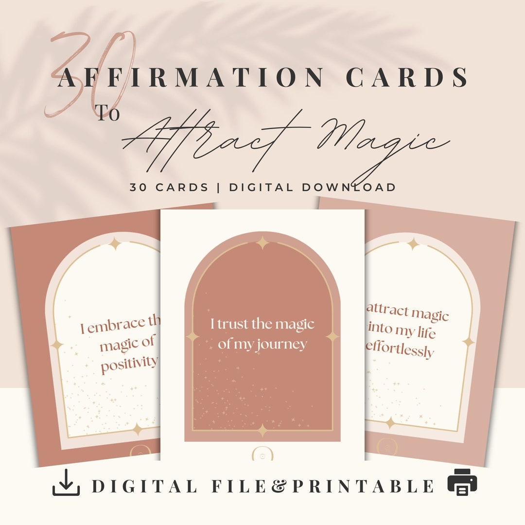 Digital Positive Quotes Affirmation Cards Printable, Mental Health ...