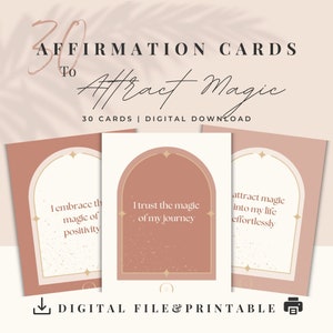 Digital Positive Quotes Affirmation Cards Printable, Mental Health ...