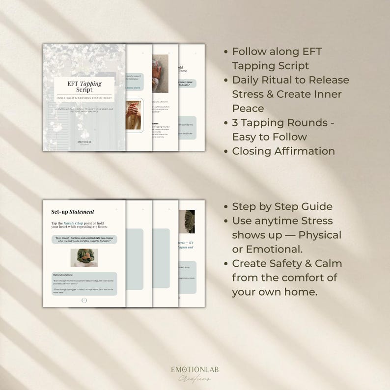 EFT Tapping Starter Pack | Beginner Guide & Inner Calm Script (PDF) - Etsy