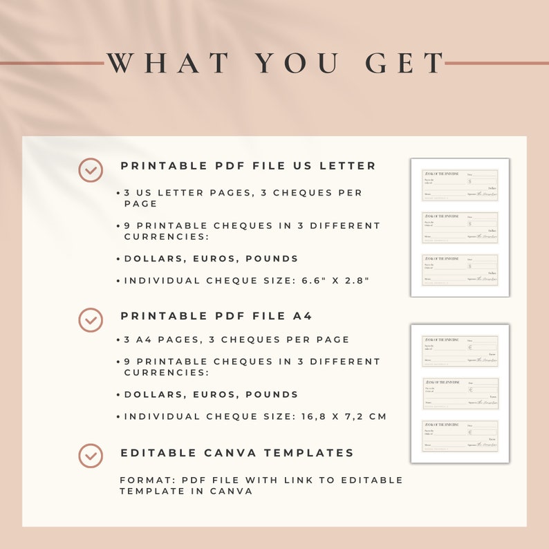 Editable Money Manifestation Cheque, Financial Abundance Check, Law of ...