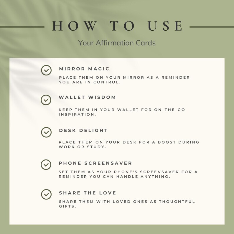 Printable Pain Relief Affirmation Cards Digital Download, Self Care ...