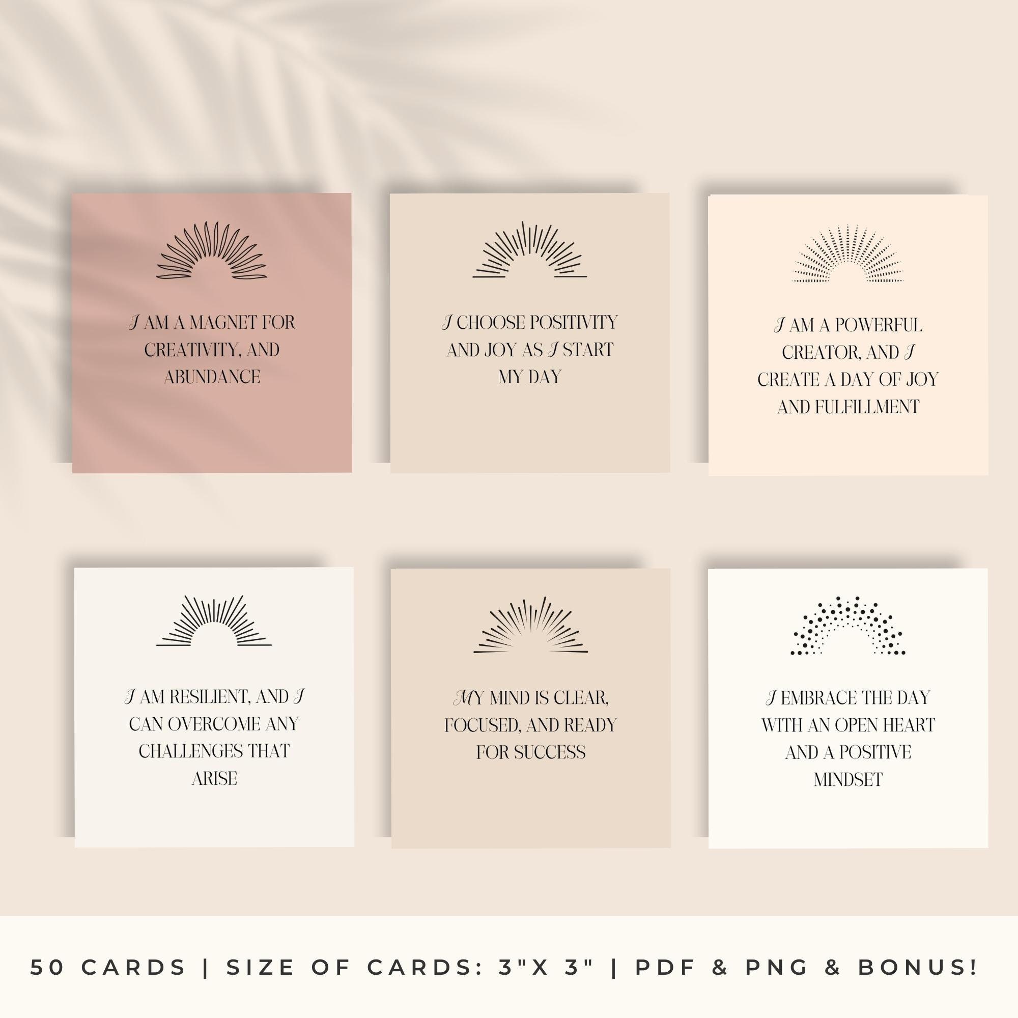 Printable Daily Affirmation Cards Digital Download - Etsy