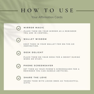 ADHD Digital Printable Positive Affirmation Cards, ADD Mental Health ...