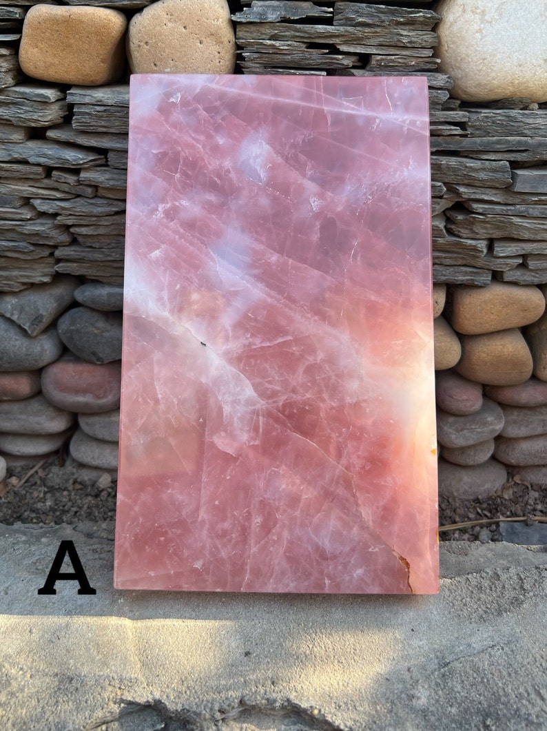 Buy Natural Rose Quartz Slabs of Good Quality / Rose Quartz Tiles to ...