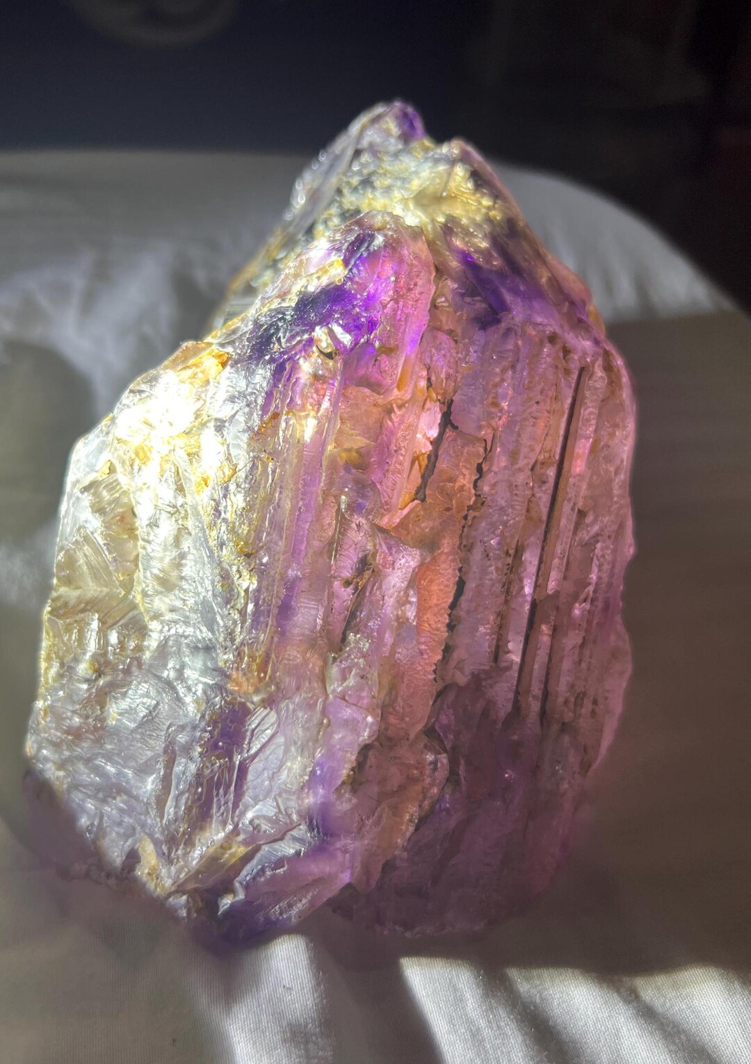 Big Size Amethyst Specimen / Good Quality Amethyst Gemstone With Rutile ...