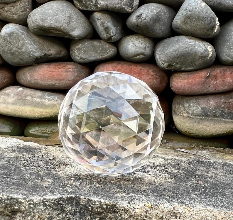 Crystal Clear Quartz Ball Gemstone Large Natural Rock Crystal Quartz ...