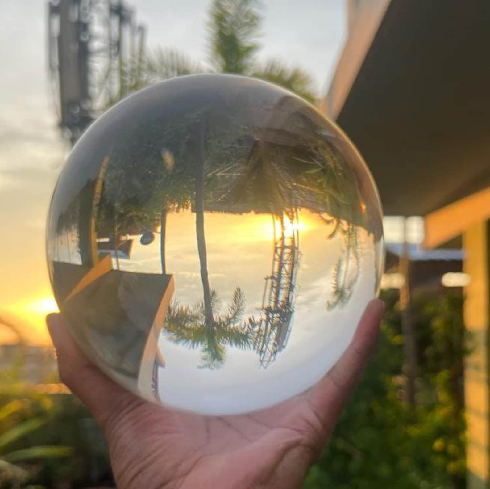 Large Natural Rock Crystal Quartz Ball ,healing Crystal /unique Big ...